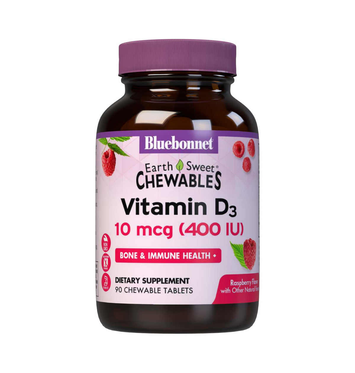 EARTHSWEET CHEWABLES VITAMIN D3 400 IU
