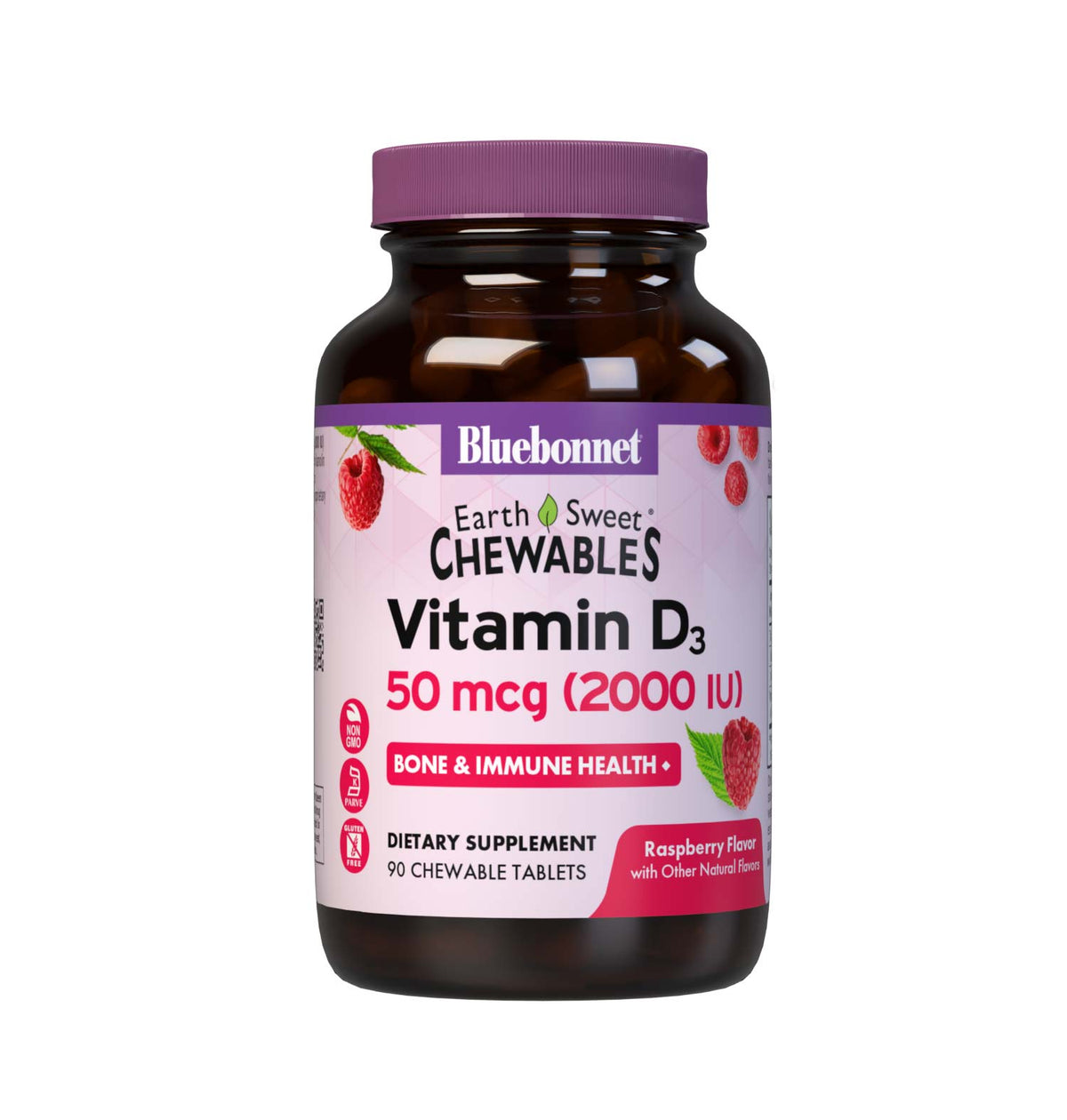 EARTHSWEET CHEWABLES VITAMIN D3 50 mcg (2000 IU)